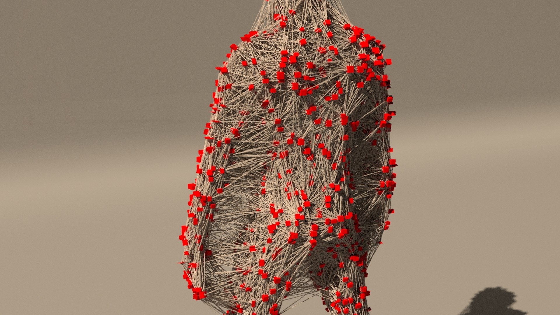 3d Model Guy Lines Cubes