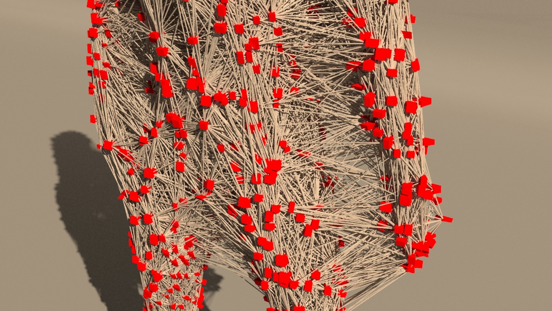 3d Model Guy Lines Cubes