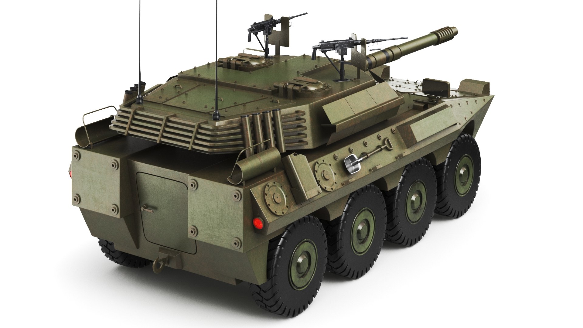 Detailed Battle Tank Destroyer 3D Model - TurboSquid 2283914