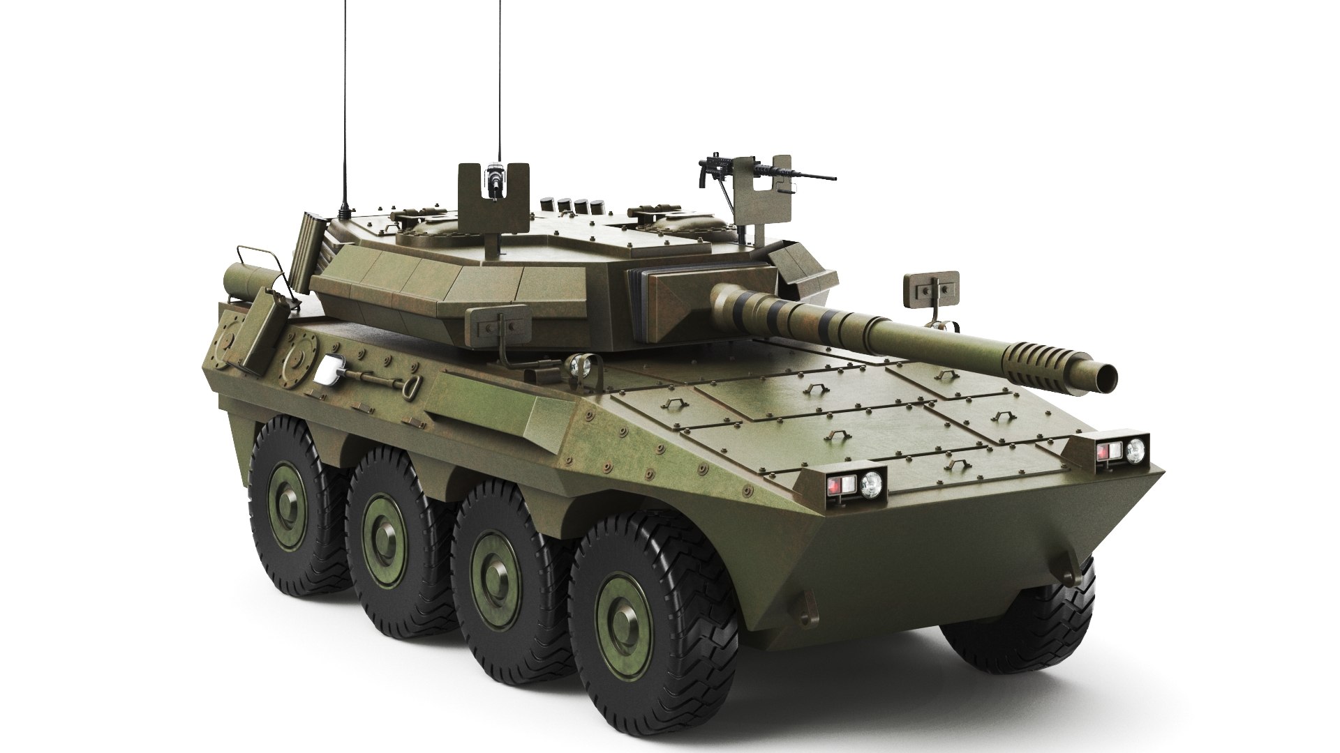 Detailed Battle Tank Destroyer 3D Model - TurboSquid 2283914