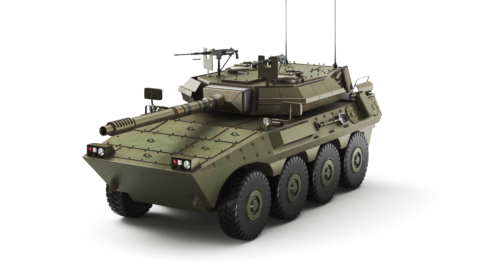 Detailed Battle Tank Destroyer 3D Model - TurboSquid 2283914