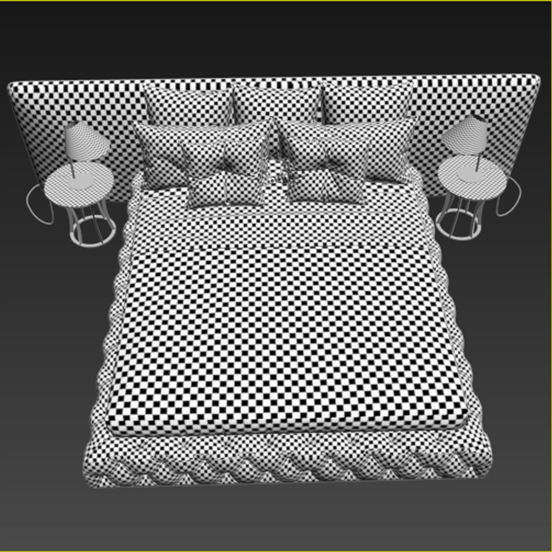 3d flexform mood leonardo bed model