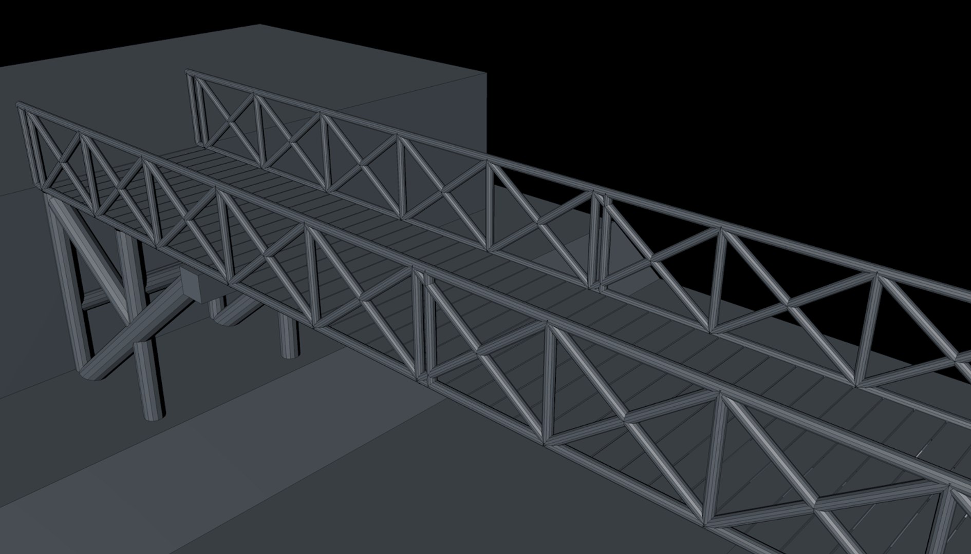 Bridge Infrastructure Structure 3D Model - TurboSquid 1491930