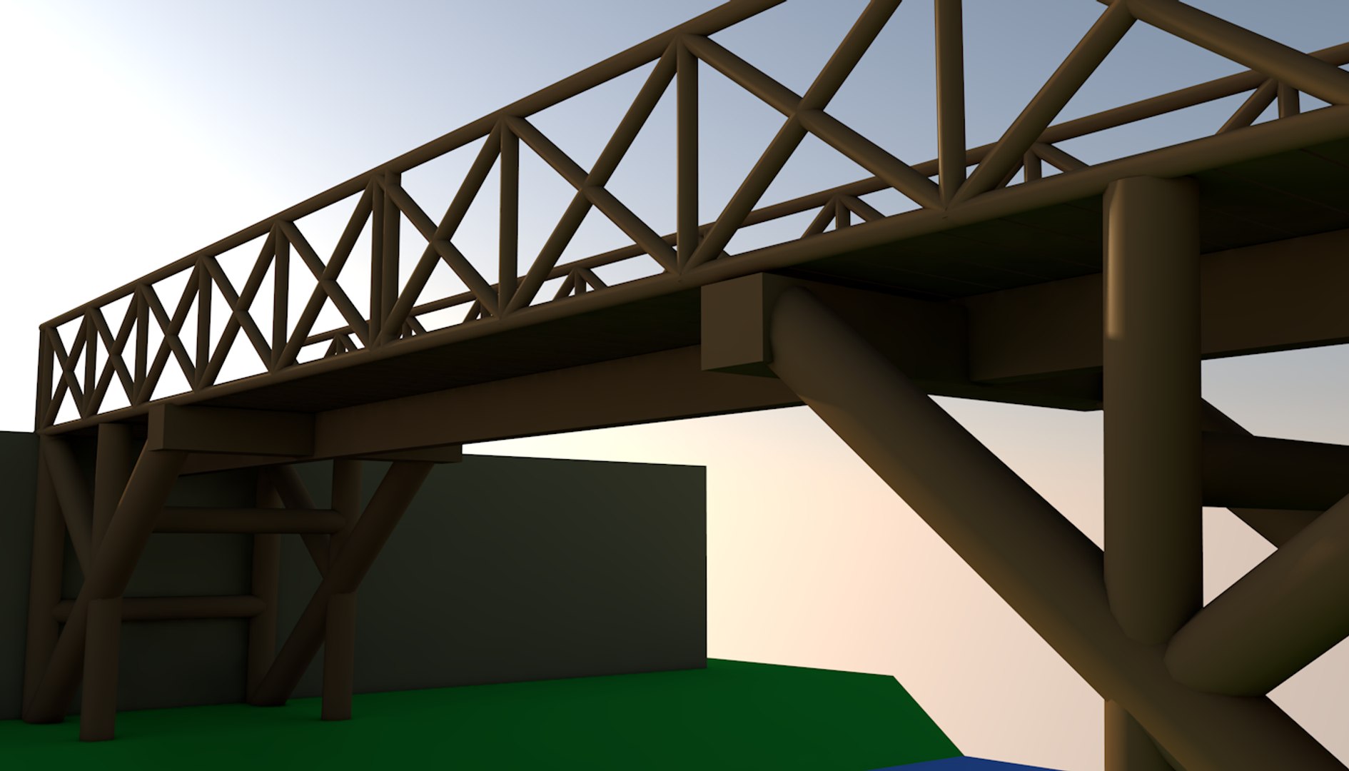 Bridge Infrastructure Structure 3D Model - TurboSquid 1491930