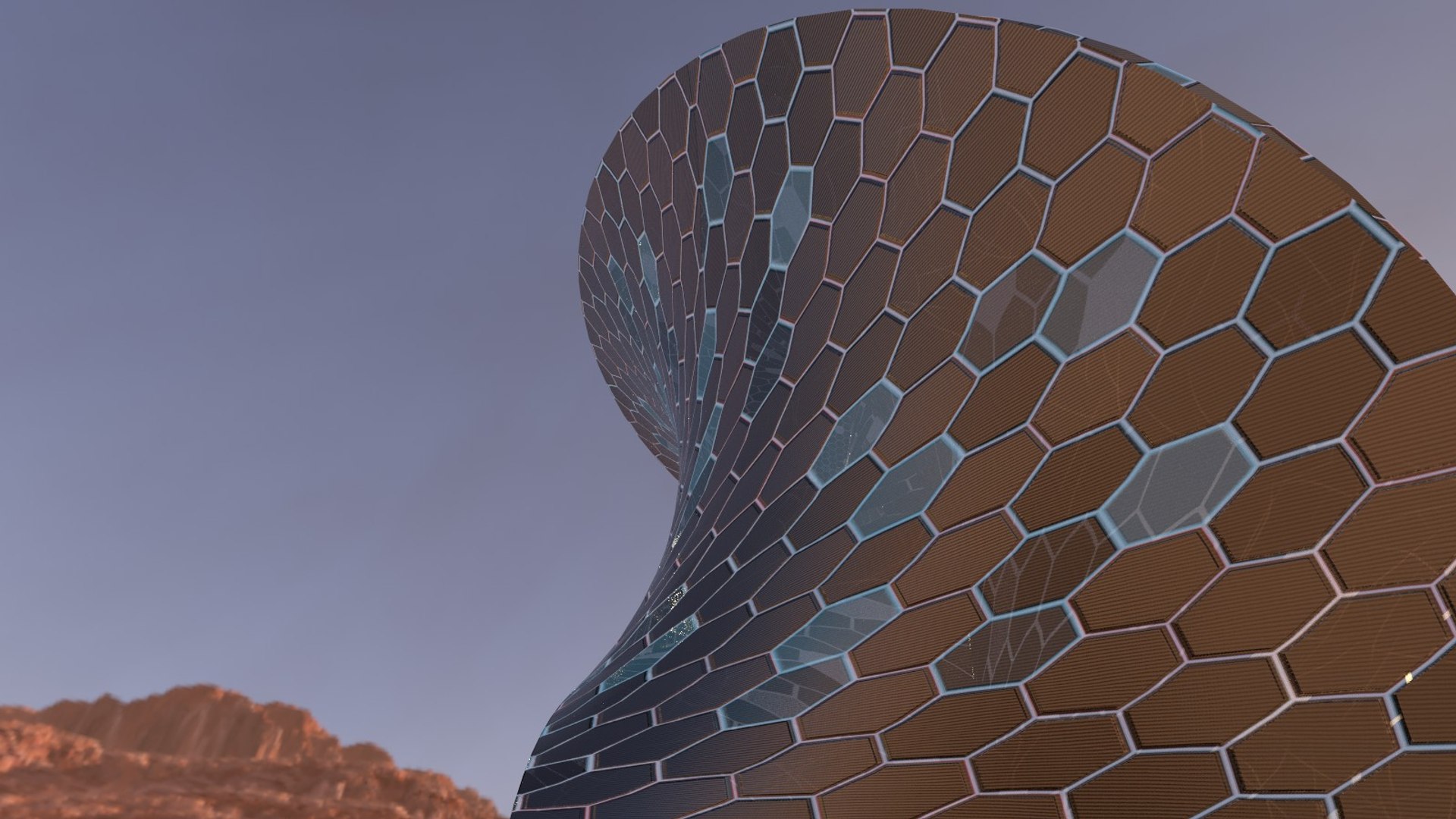 Twisted Alien Skyscraper Model - TurboSquid 1516341