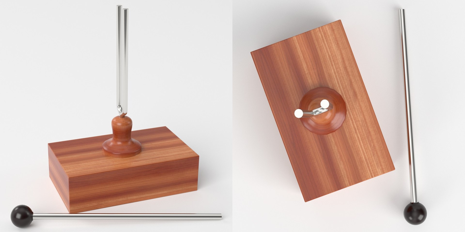 Tuning Fork Resonator Box 3D Model - TurboSquid 1171564