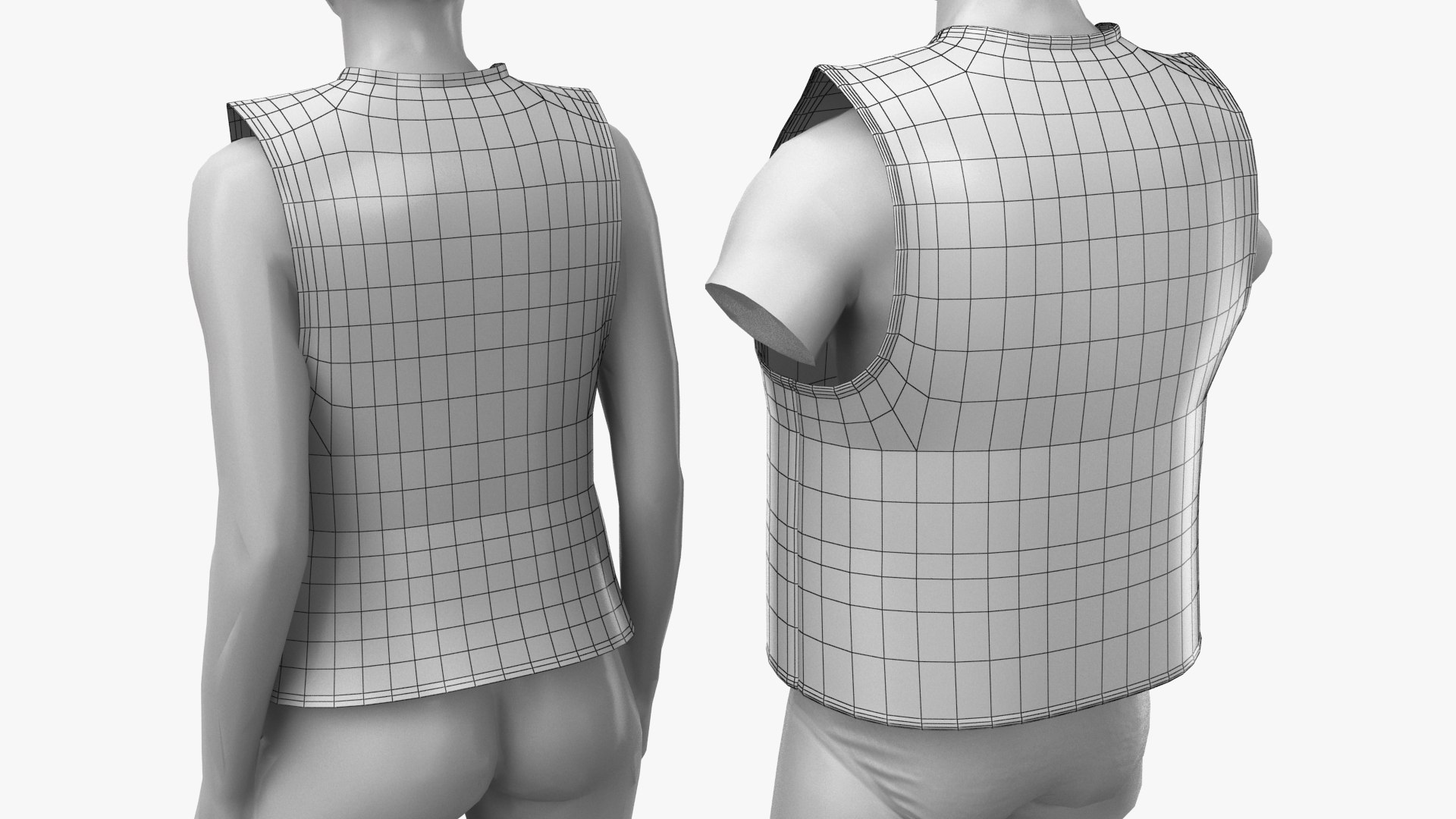 3D Safety Vest - Mining Cross Pink - Male And Female - TurboSquid 2356817