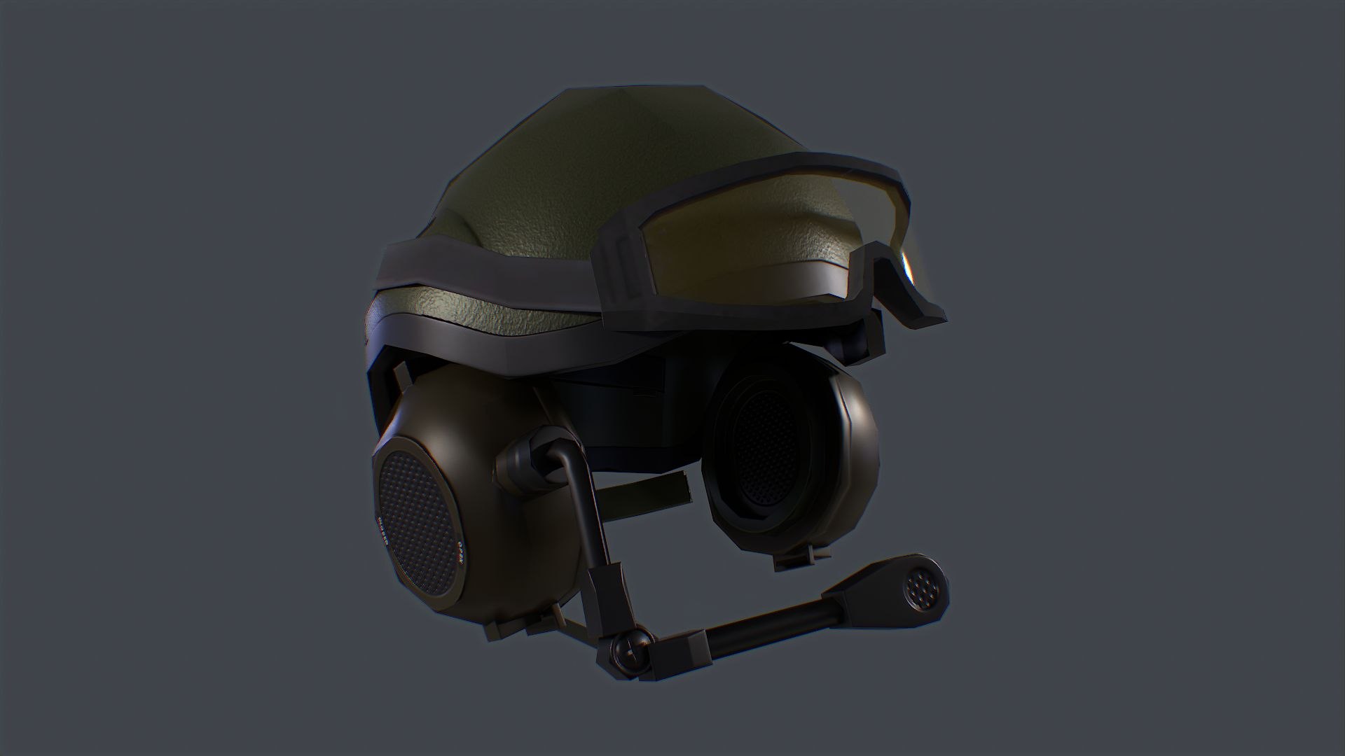 AFV-400 영국 전차 승무원 헬멧 3D 모델 - TurboSquid 1834299