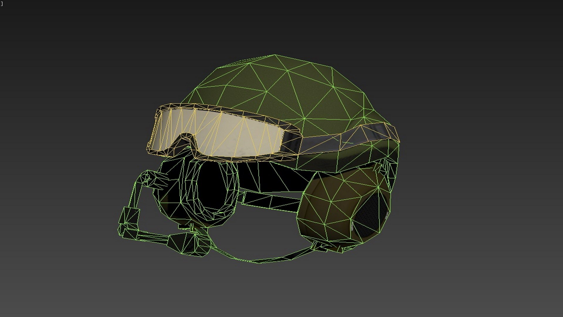 3D AFV-400 British Tank Crew Helmet Model - TurboSquid 1834299