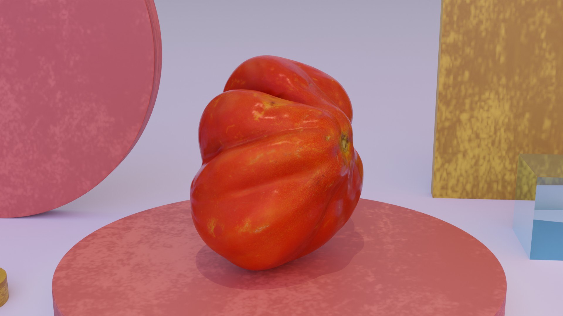 3D Tomato 04 Low-poly 3D Model Model - TurboSquid 1977626