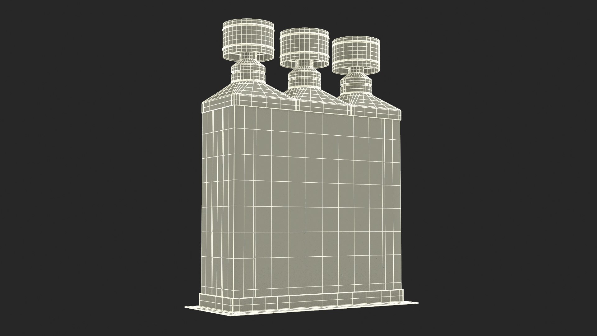 Brick Triple Chimney 3D Model - TurboSquid 2046643