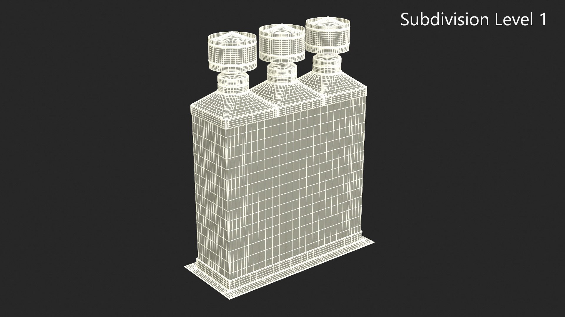 Brick Triple Chimney 3D Model - TurboSquid 2046643