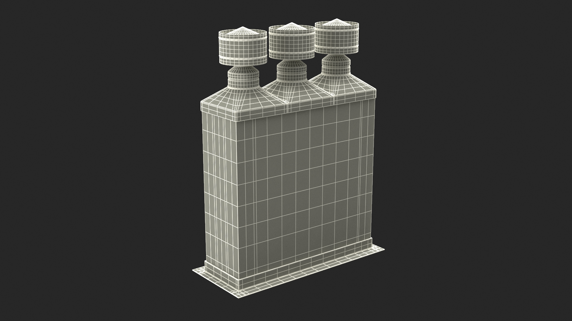 Brick Triple Chimney 3D Model - TurboSquid 2046643