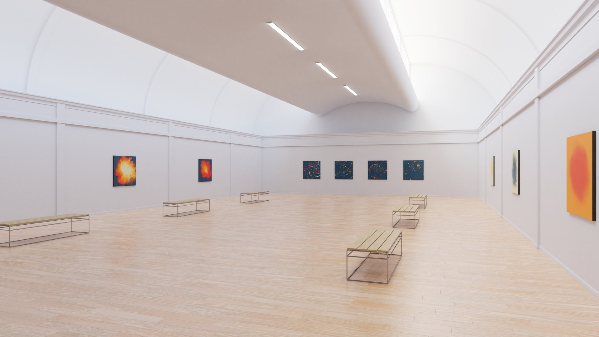 Art Museum Gallery Interior 20 3D - TurboSquid 1847801
