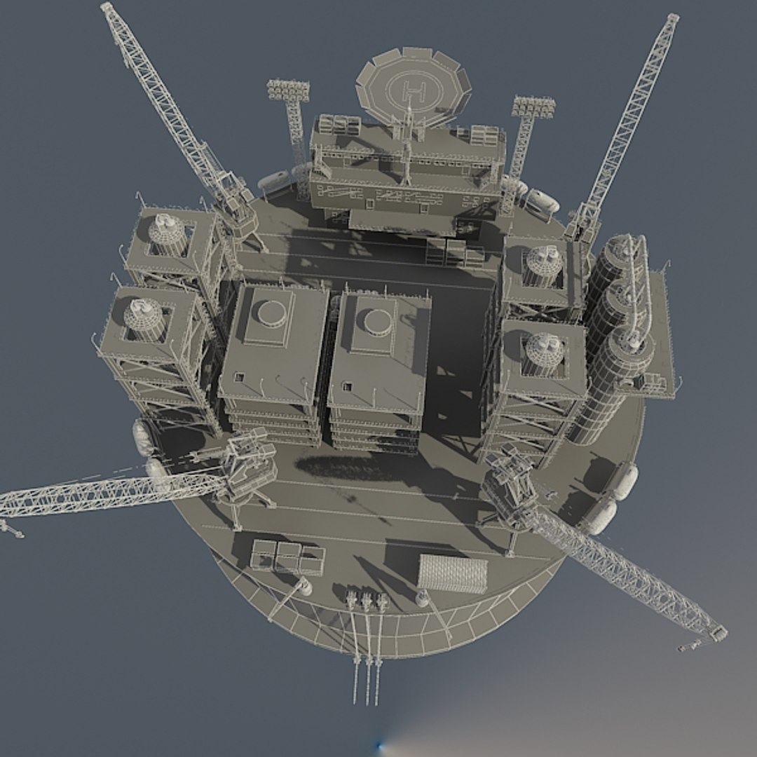 Floating Oil Rig Max