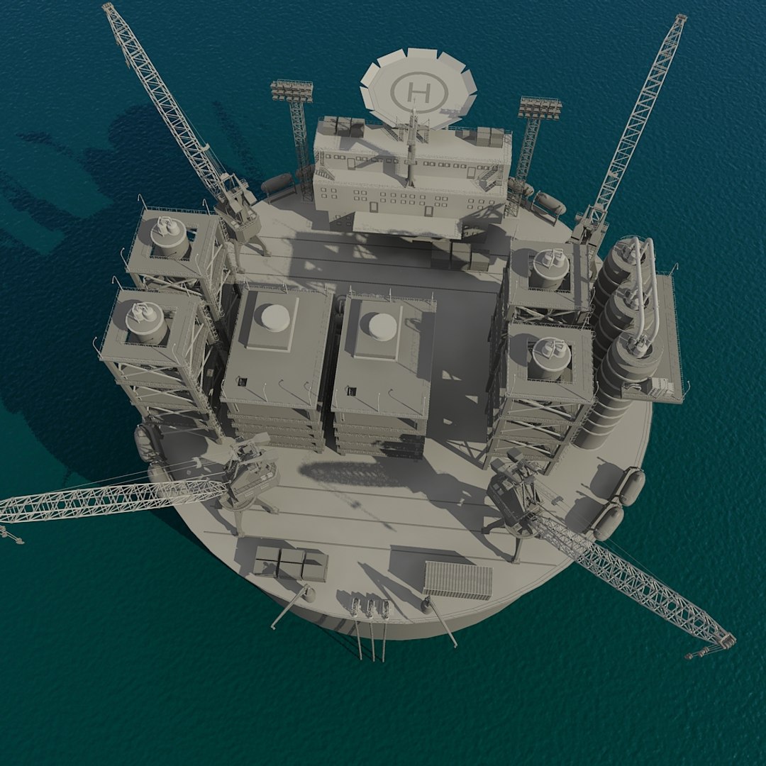 Floating Oil Rig Max