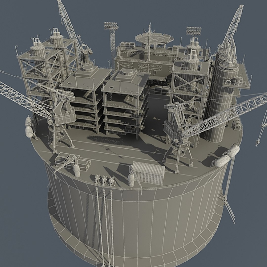Floating Oil Rig Max