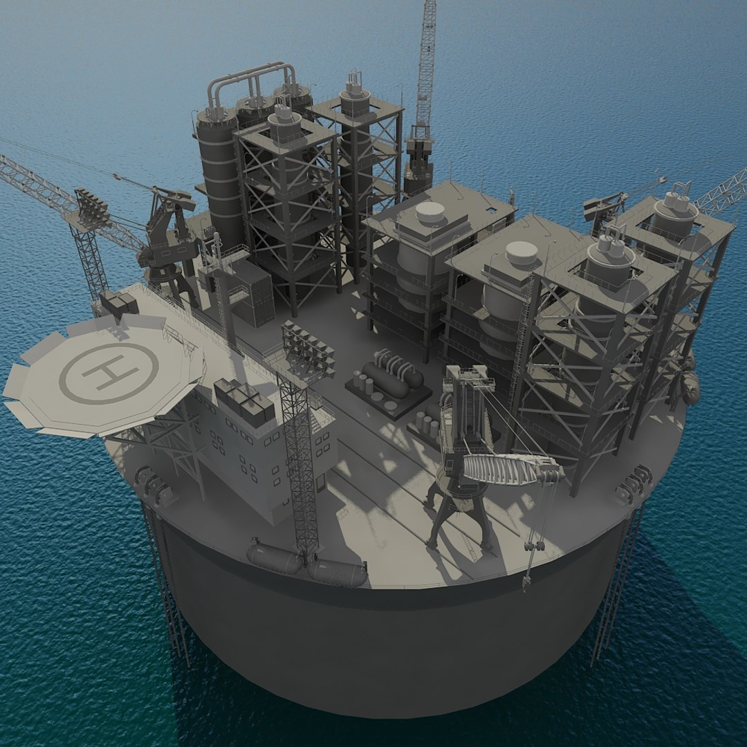 Floating Oil Rig Max