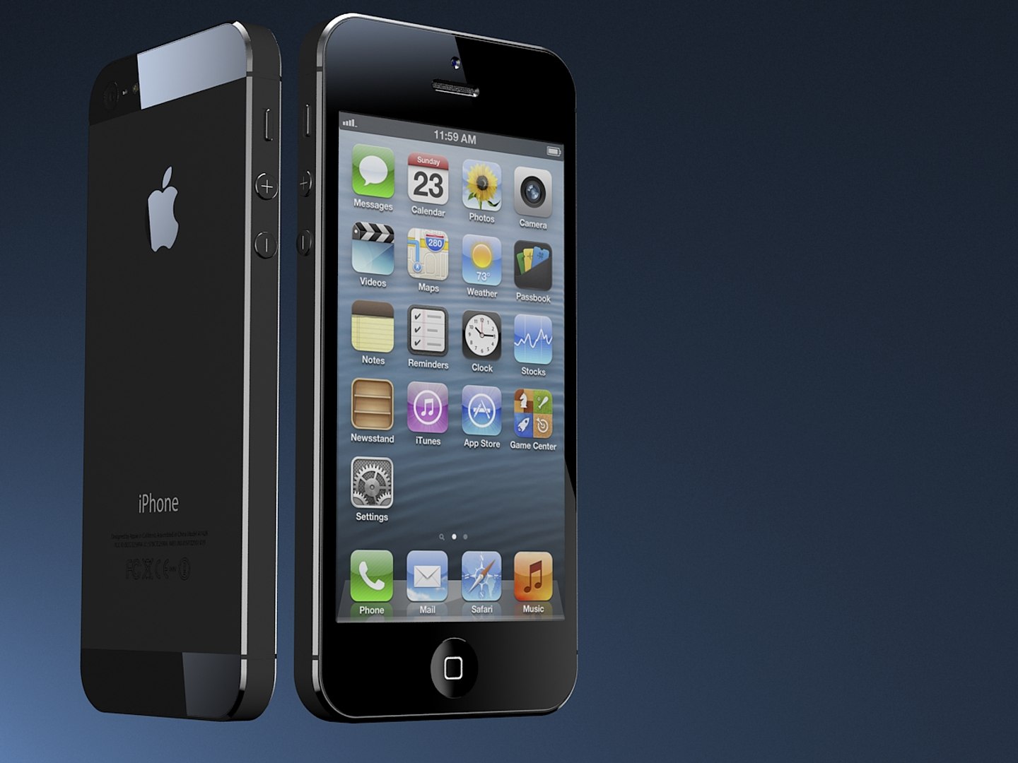 Apple Iphone 5 3d Model