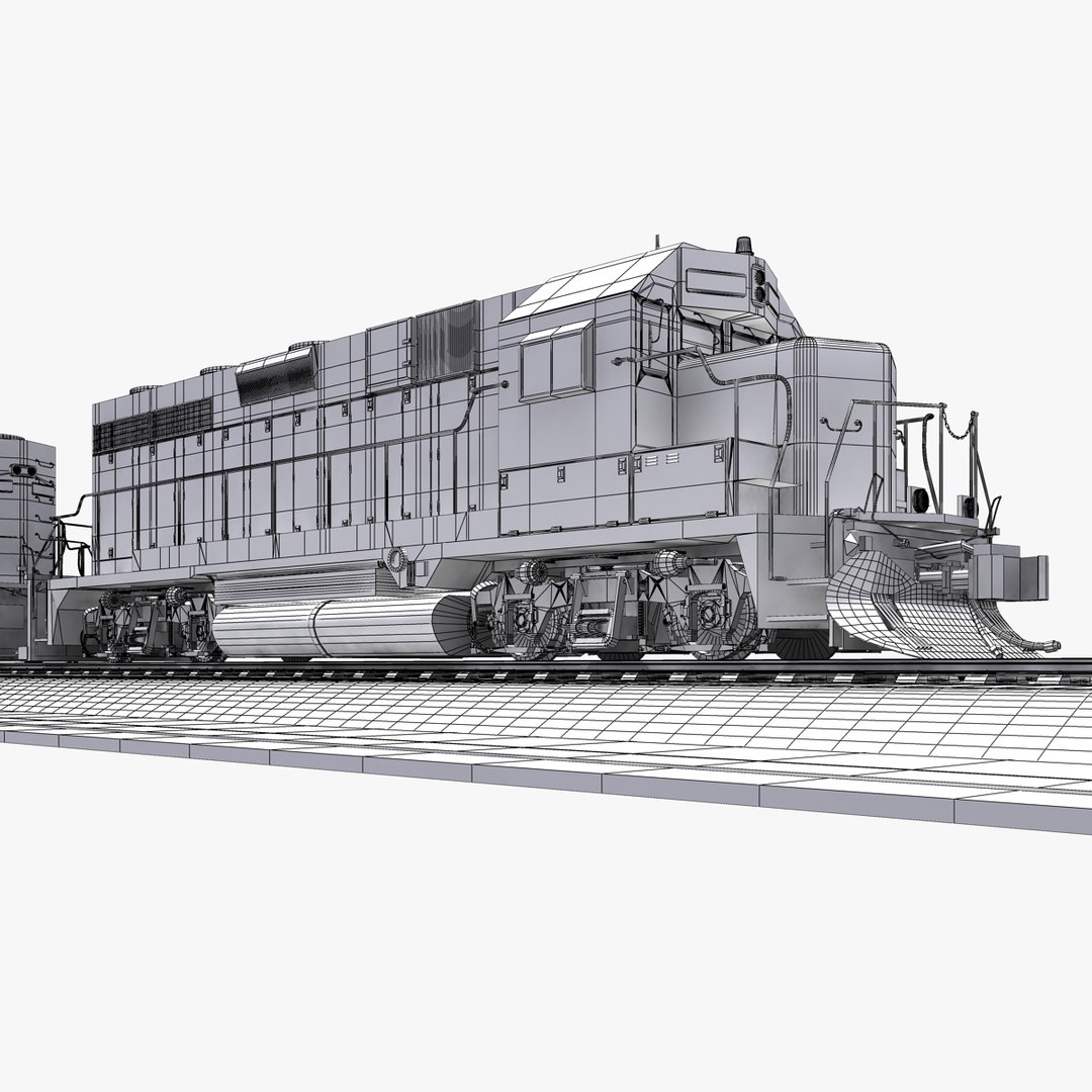 Soo 4301 Locomotive Gp30c 3d Model