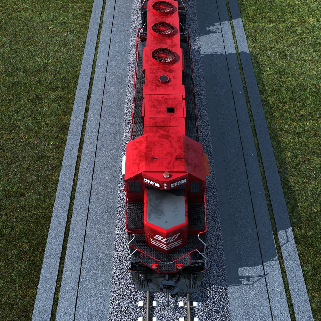 Soo 4301 Locomotive Gp30c 3d Model
