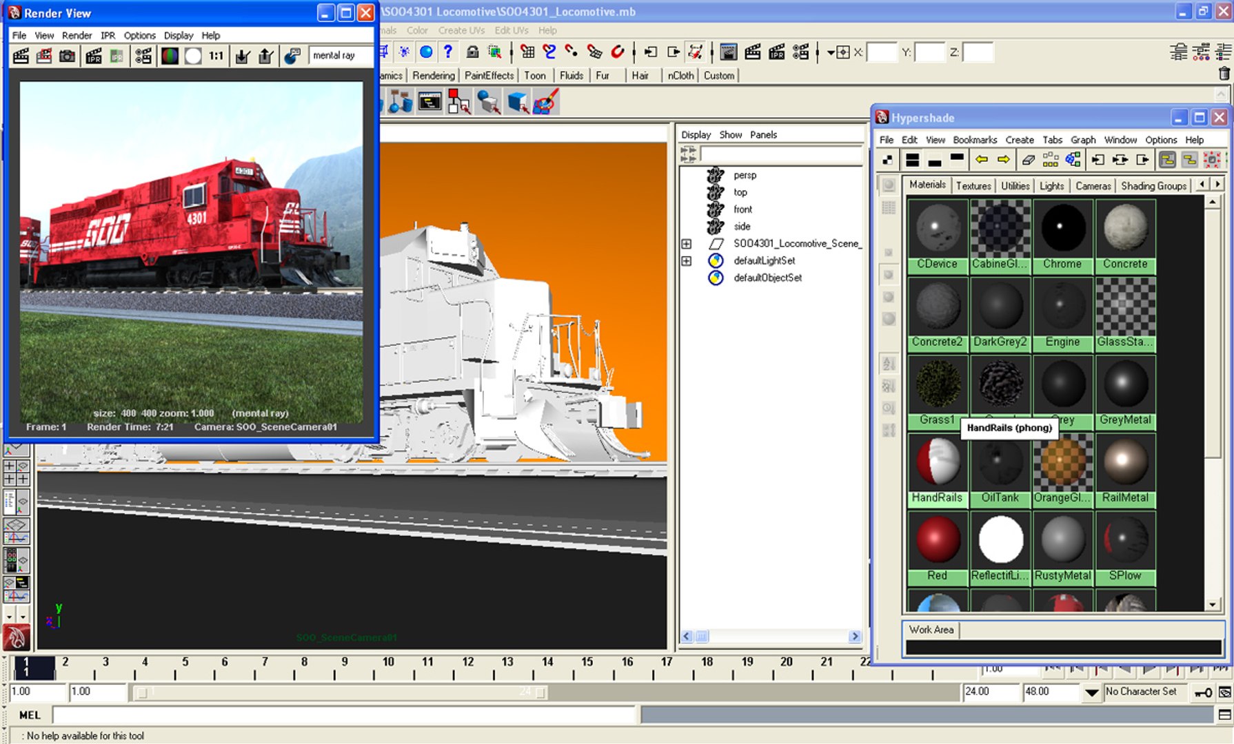 Soo 4301 Locomotive Gp30c 3d Model