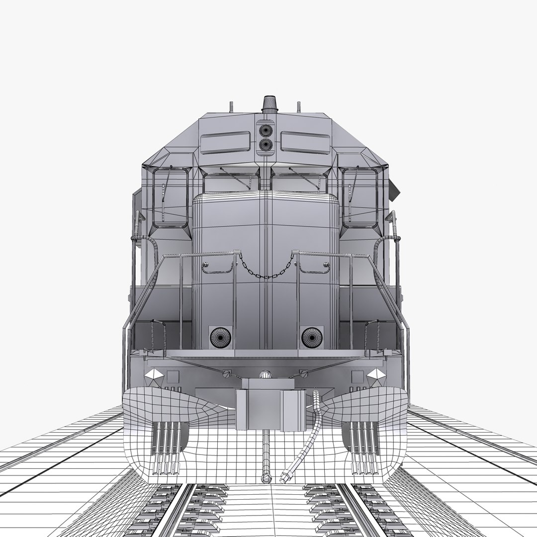 Soo 4301 Locomotive Gp30c 3d Model