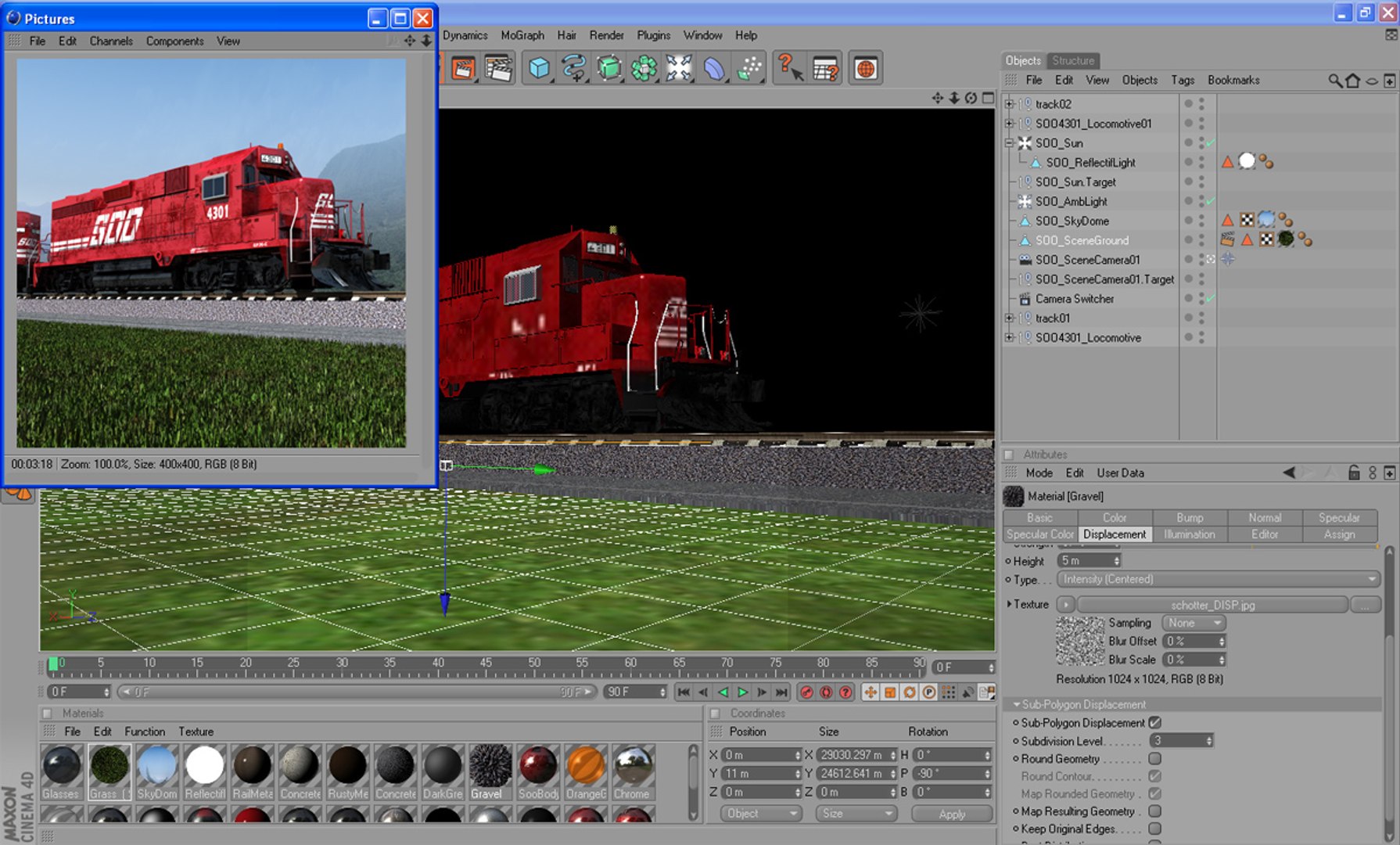 Soo 4301 Locomotive Gp30c 3d Model