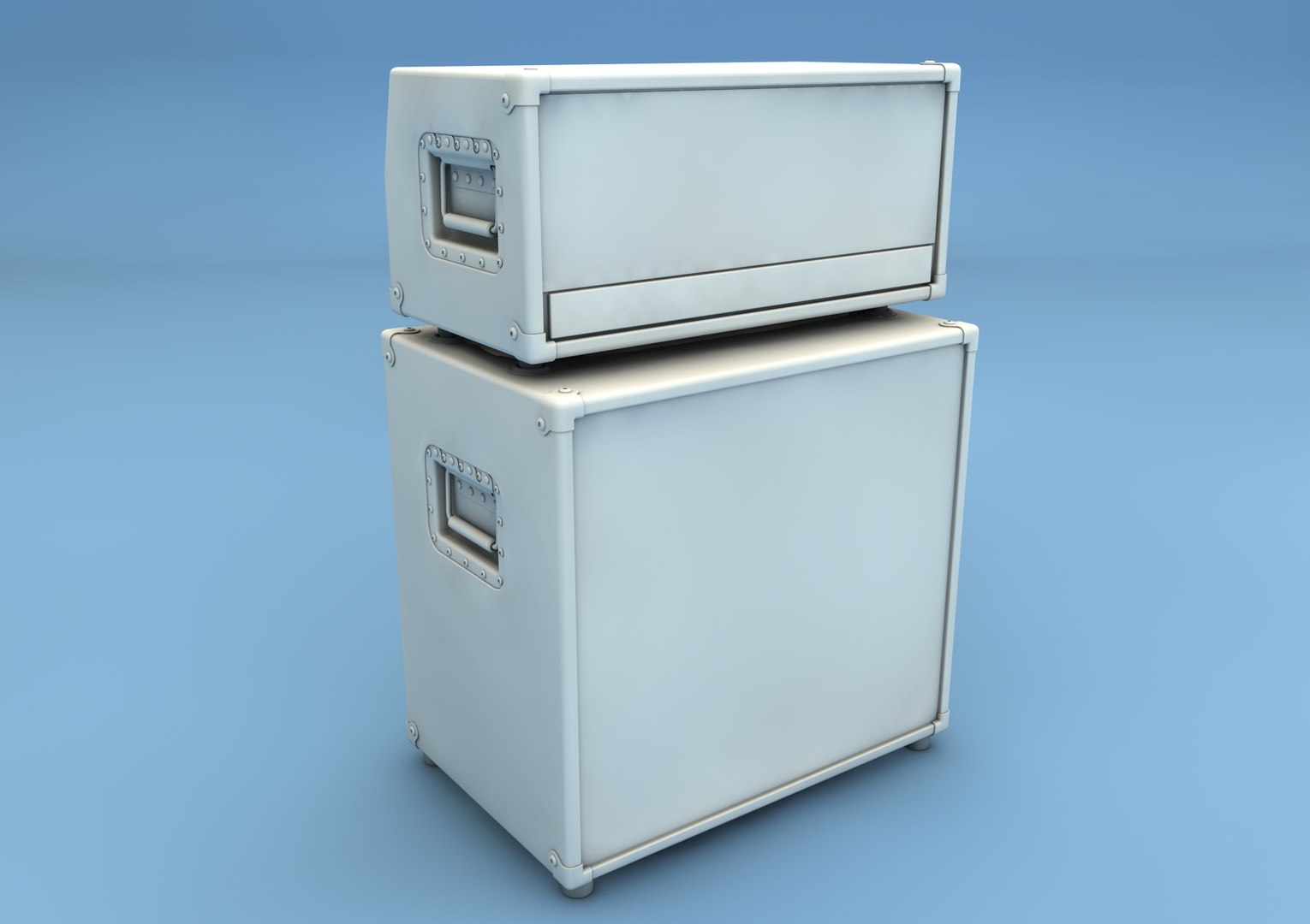 Bass Guitar Set Ampeg 3d Model