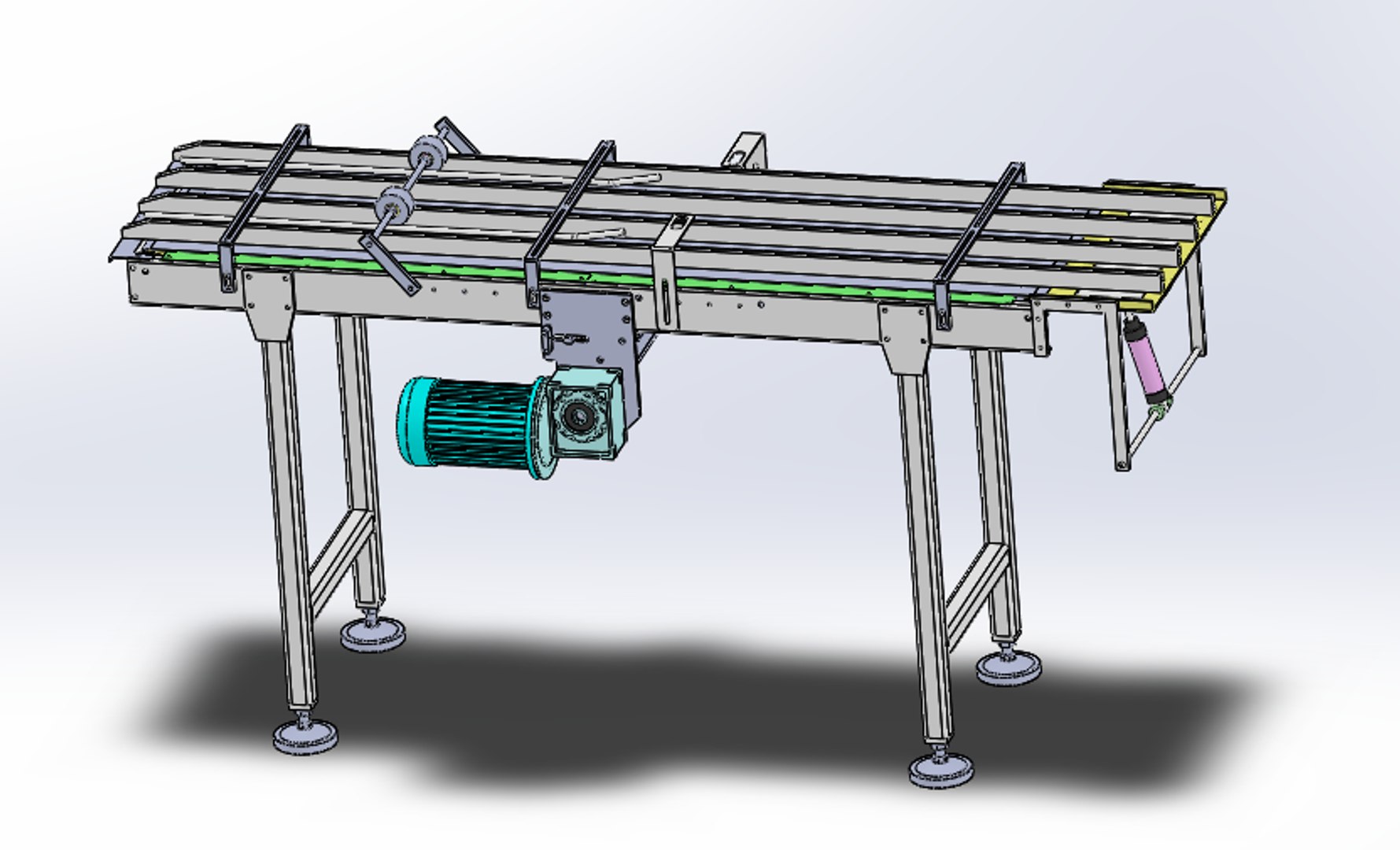 3D Conveyor Assembly Chain Model - TurboSquid 1475278