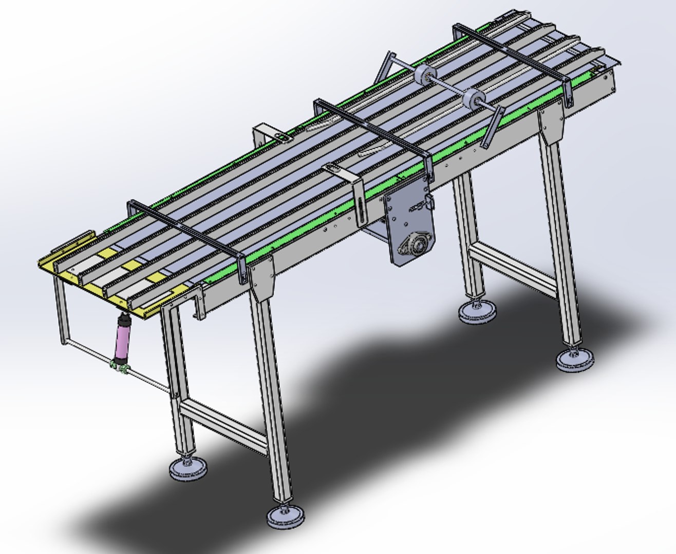3D Conveyor Assembly Chain Model - TurboSquid 1475278