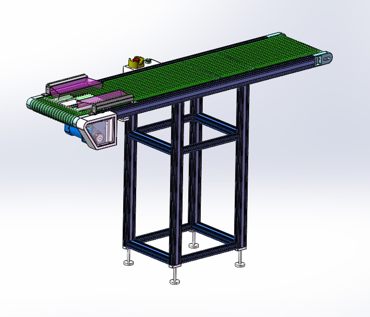 3D Conveyor Assembly Chain Model - TurboSquid 1475278