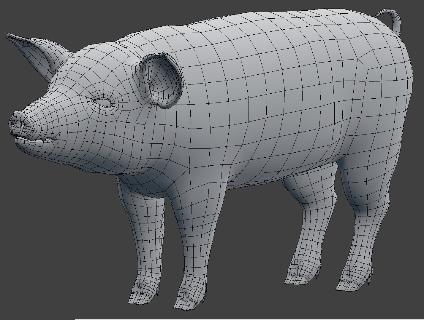 3D Pig Blender - TurboSquid 1378193