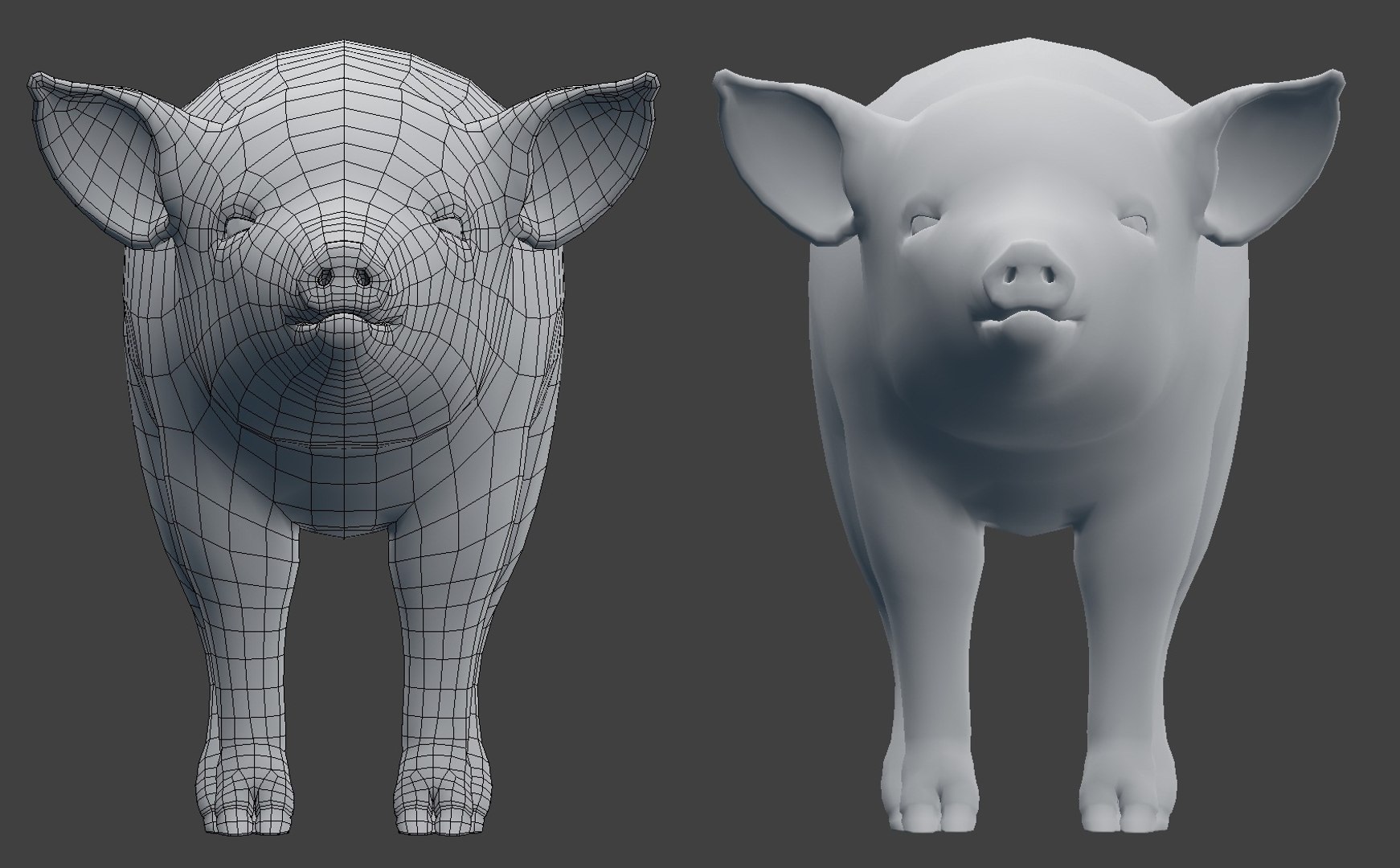 3D Pig Blender - TurboSquid 1378193