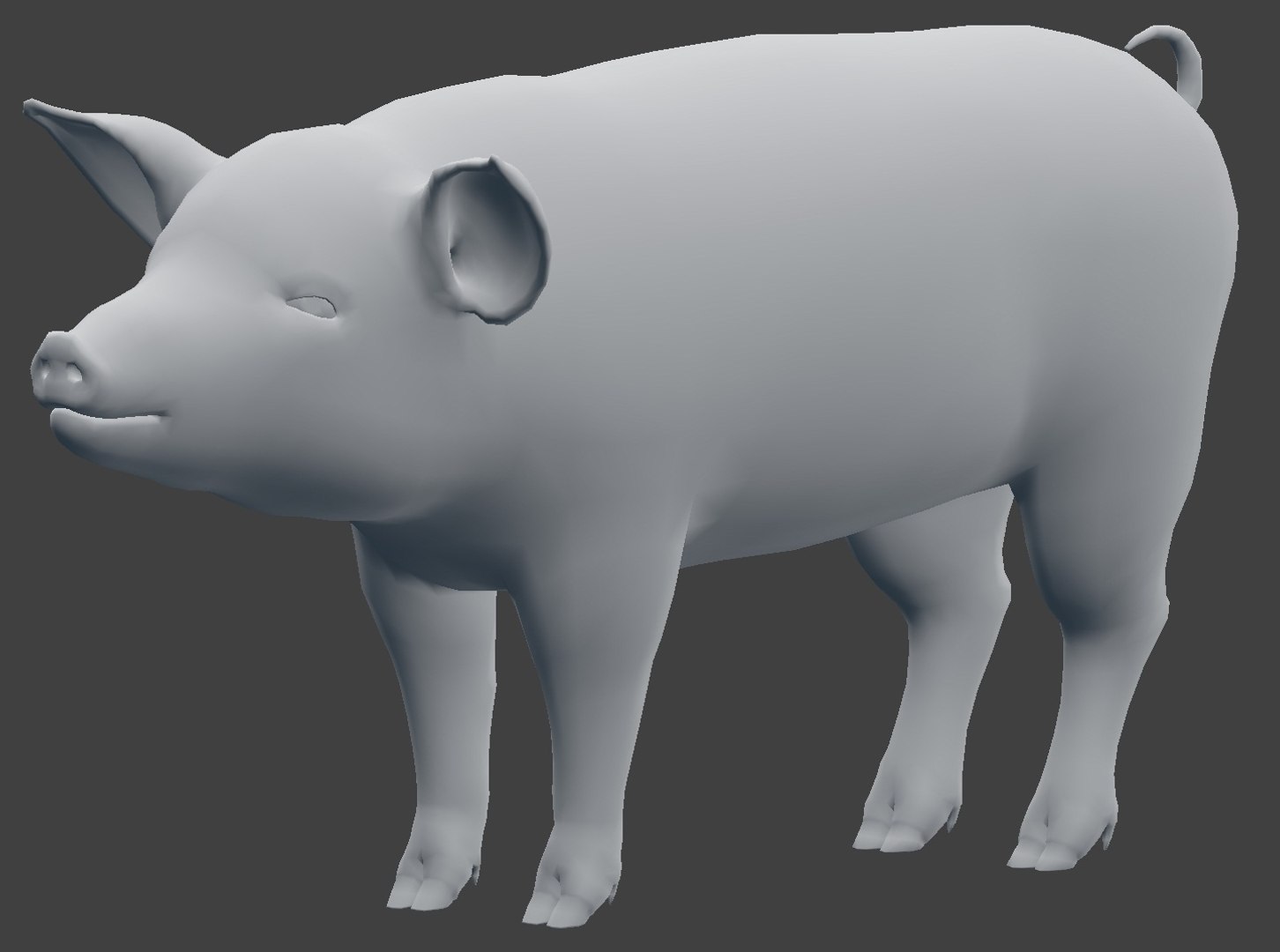 3D Pig Blender - TurboSquid 1378193
