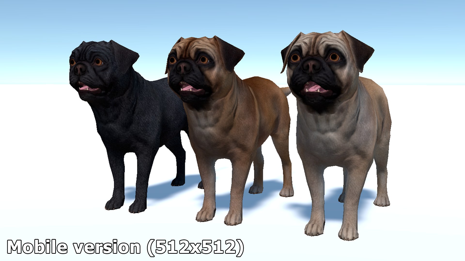 3D Dog - Pug - TurboSquid 1933714