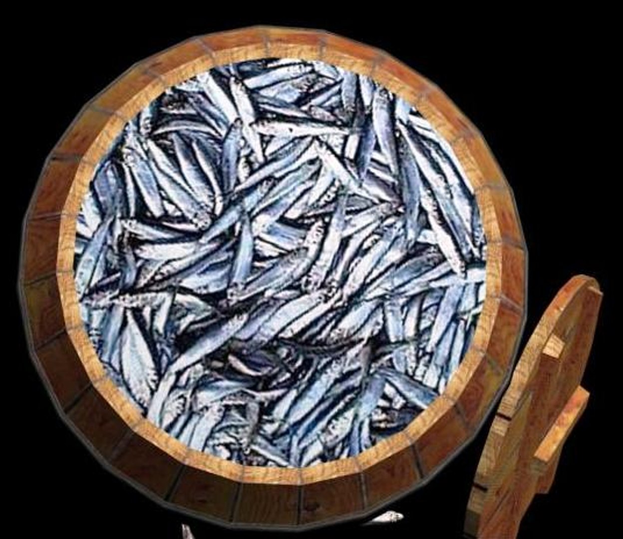Max Wooden Barrel Fishes