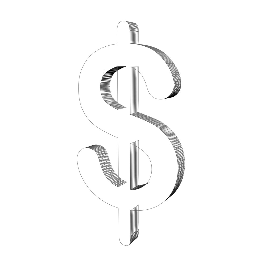 3D Model Dollar Sign - TurboSquid 1197408