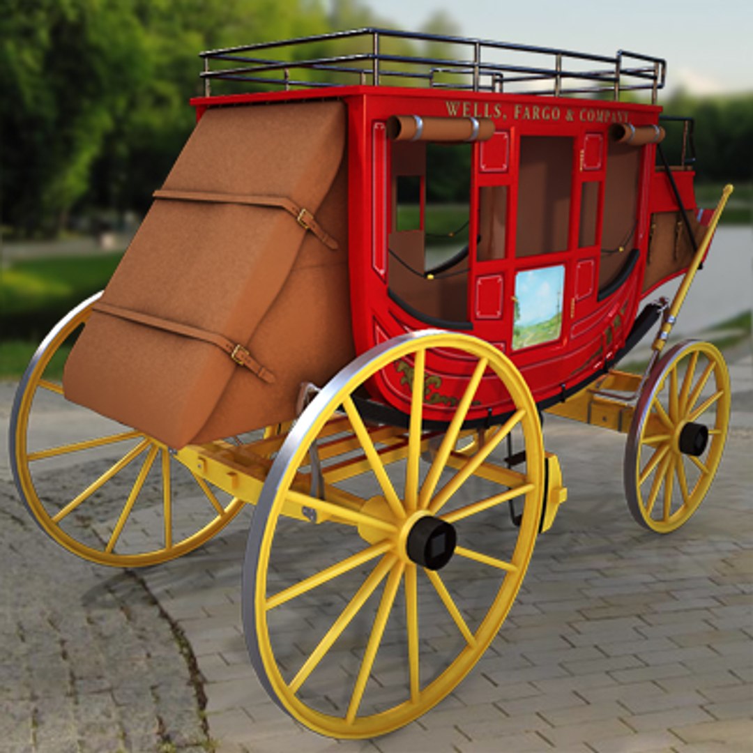 Stagecoach Coach 3d Model