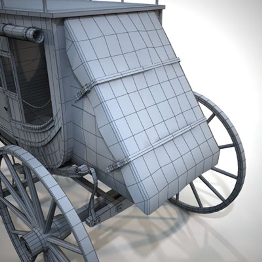 Stagecoach Coach 3d Model