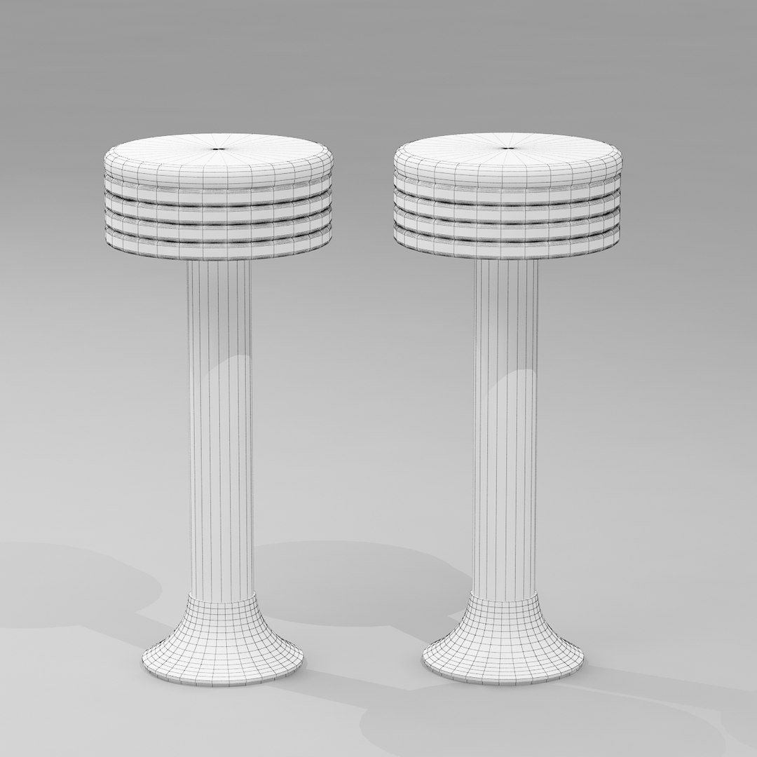 3d Diner Bar Stool