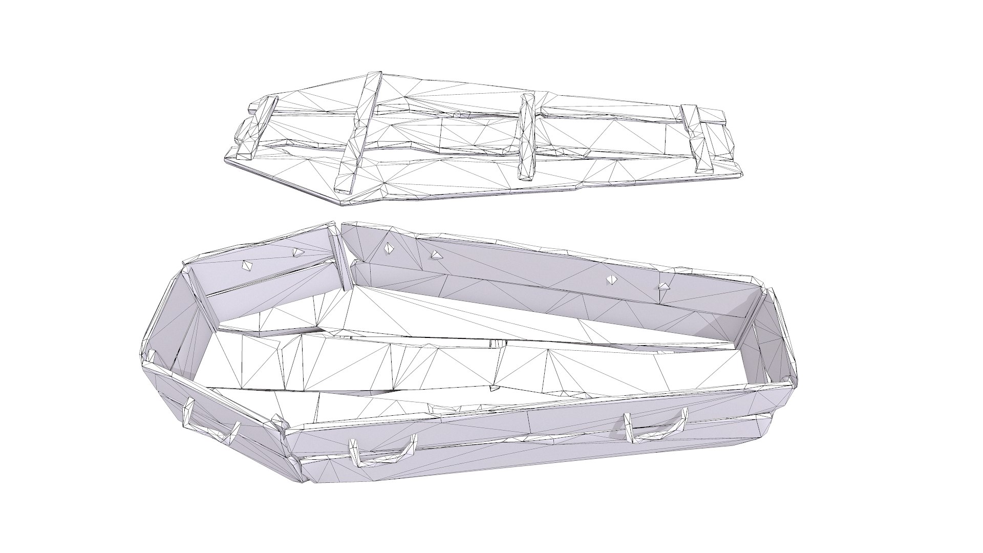 3D Burnt Coffin Low-poly PBR Model - TurboSquid 2120326