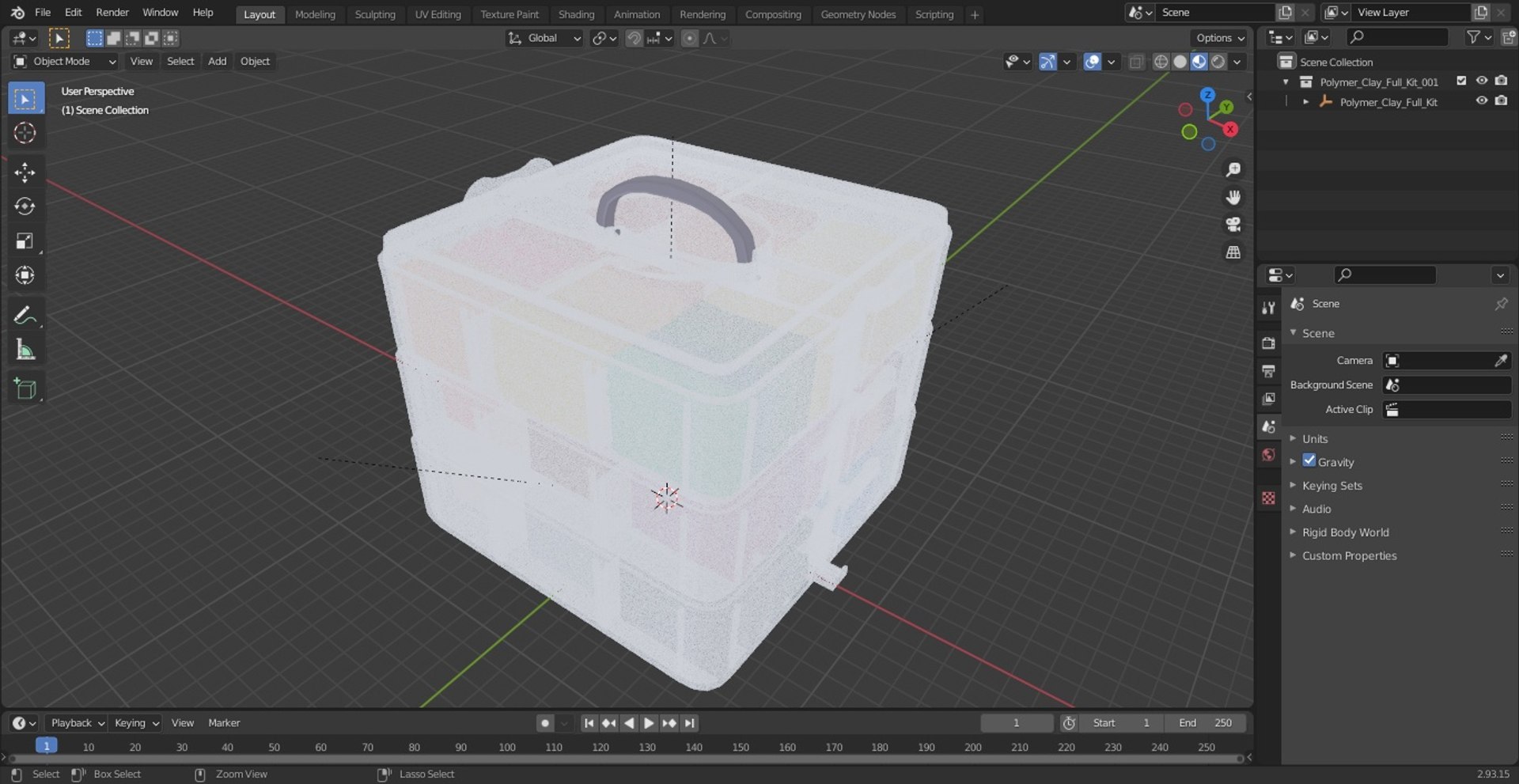 3D Polymer Clay Full Kit model - TurboSquid 2044703