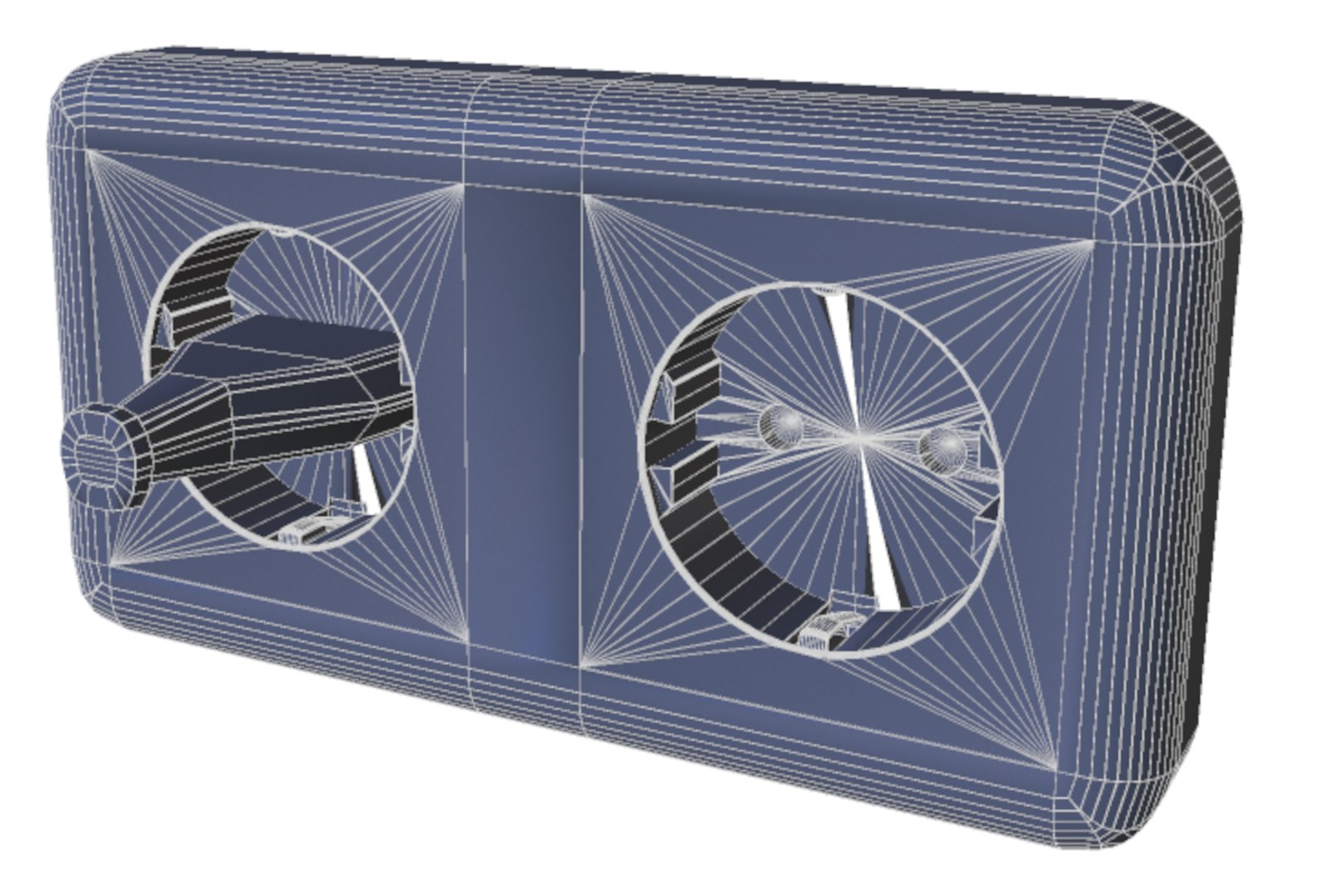 Type Double Socket Duplex Outlet 3D Model - TurboSquid 1484475