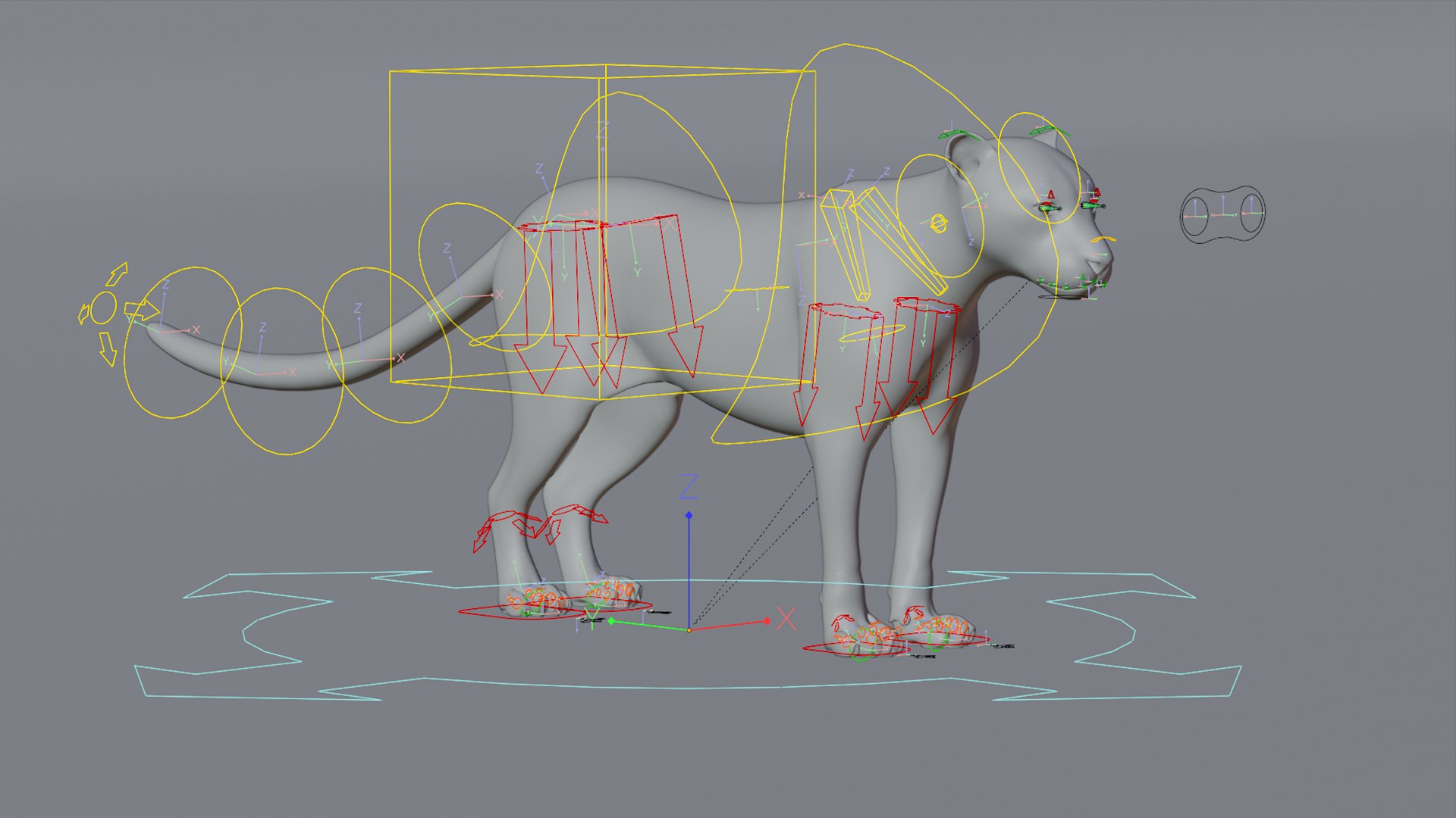 Snow Leopard 3D Model - TurboSquid 2224613