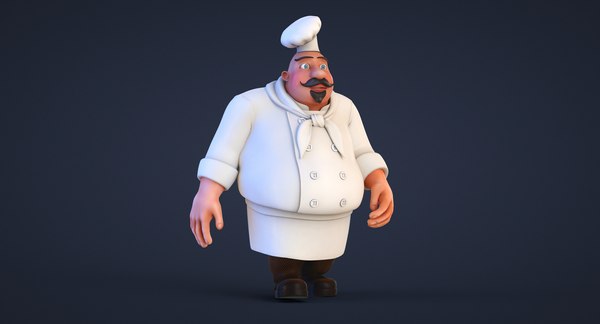 애니메이션 요리사 3D 모델 - TurboSquid 1285100