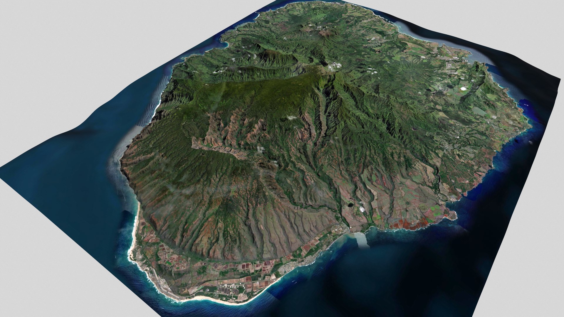 3D Kauai Hawaiian Island - TurboSquid 2235291