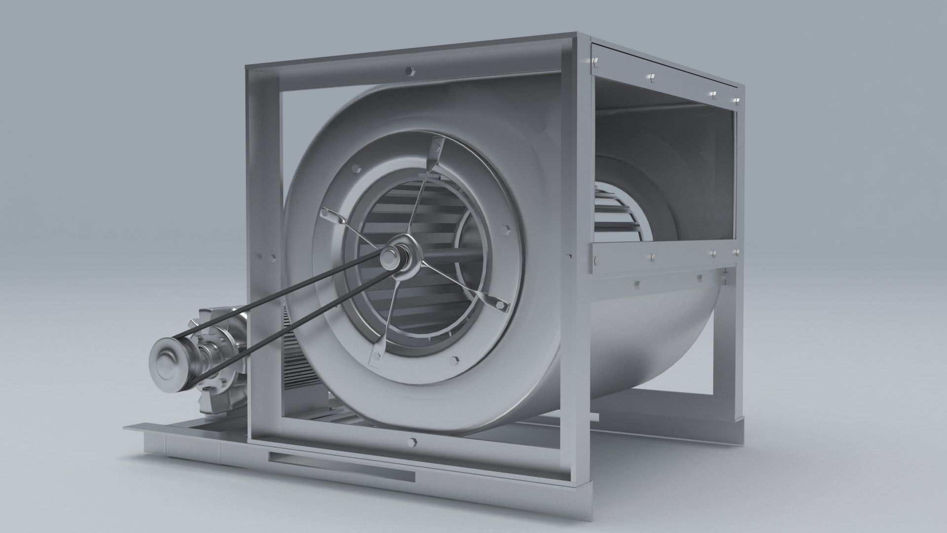 AHU Blower Fan 3D Model - TurboSquid 2027346