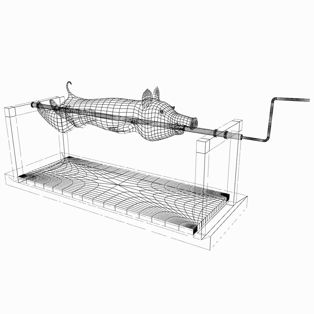 Roasted Pig 3D Model - TurboSquid 1424007