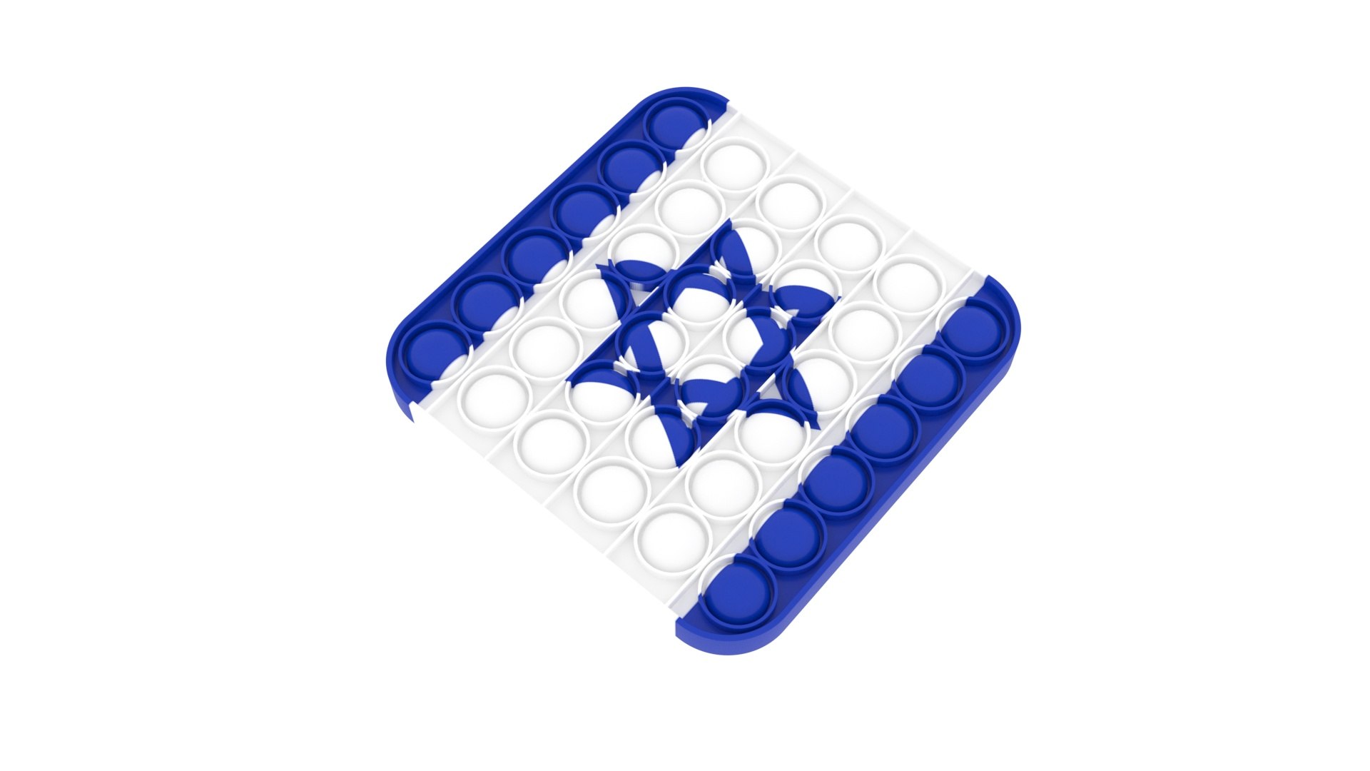 3D Model Square Flag Of Israel Pop It Fidget Toy - TurboSquid 1784626